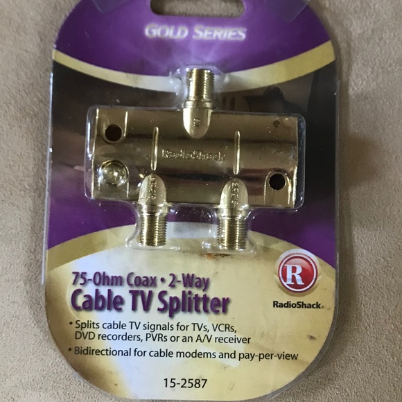 Radio Shack | Portable Audio & Video | Cable Tv Television Splitter ...